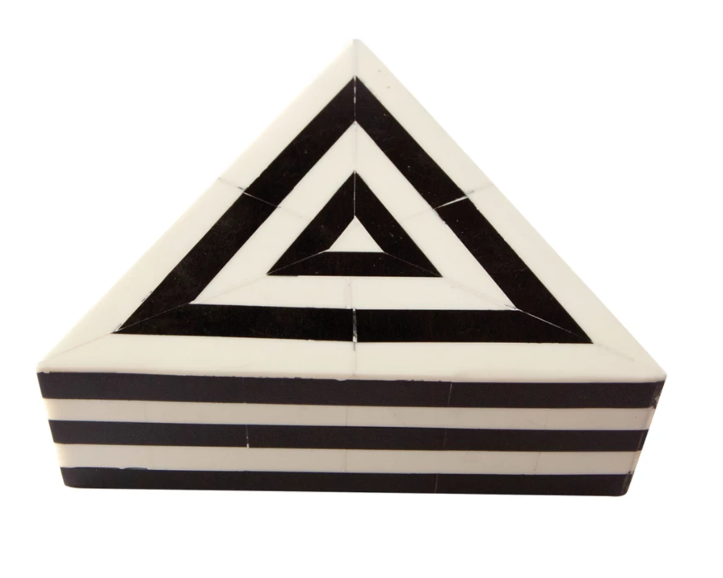 Resin Triangular Striped Box – House of Blum