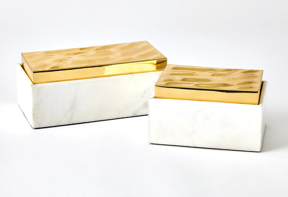 Brass Shimmer Boxes – House of Blum